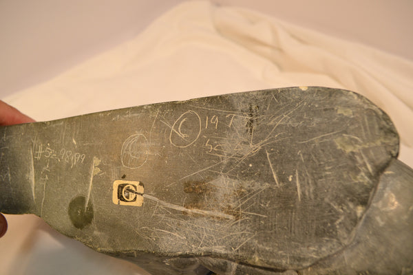 Hunter stalking ringed seal Inuit Carving | Langford Gallery