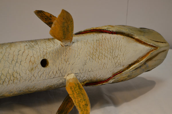 Giant Blue Walleye Wood Carving by Steve Needham | Langford Gallery