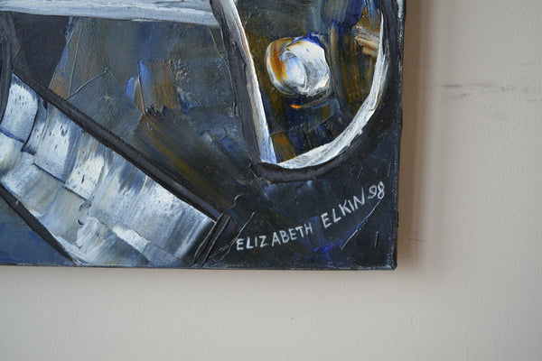 Humanity Drowning in Technology by Elizabeth Elkin | Langford Gallery