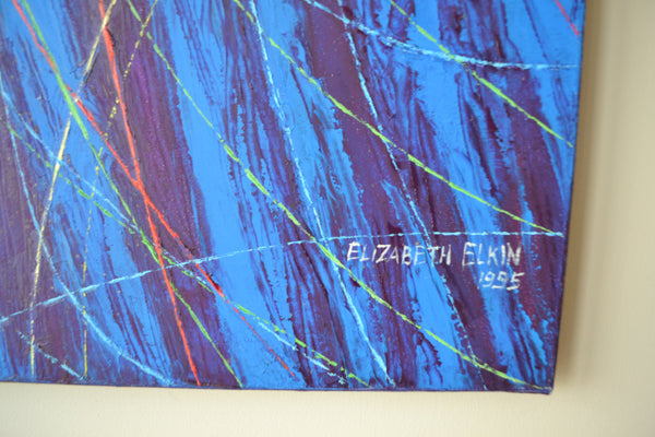 Blue Abstract by Elizabeth Elkin - Langford Gallery | Langford Gallery
