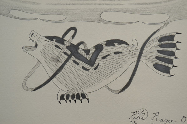 Hunter Harpoons Seal by Peter Ragee | Langford Gallery