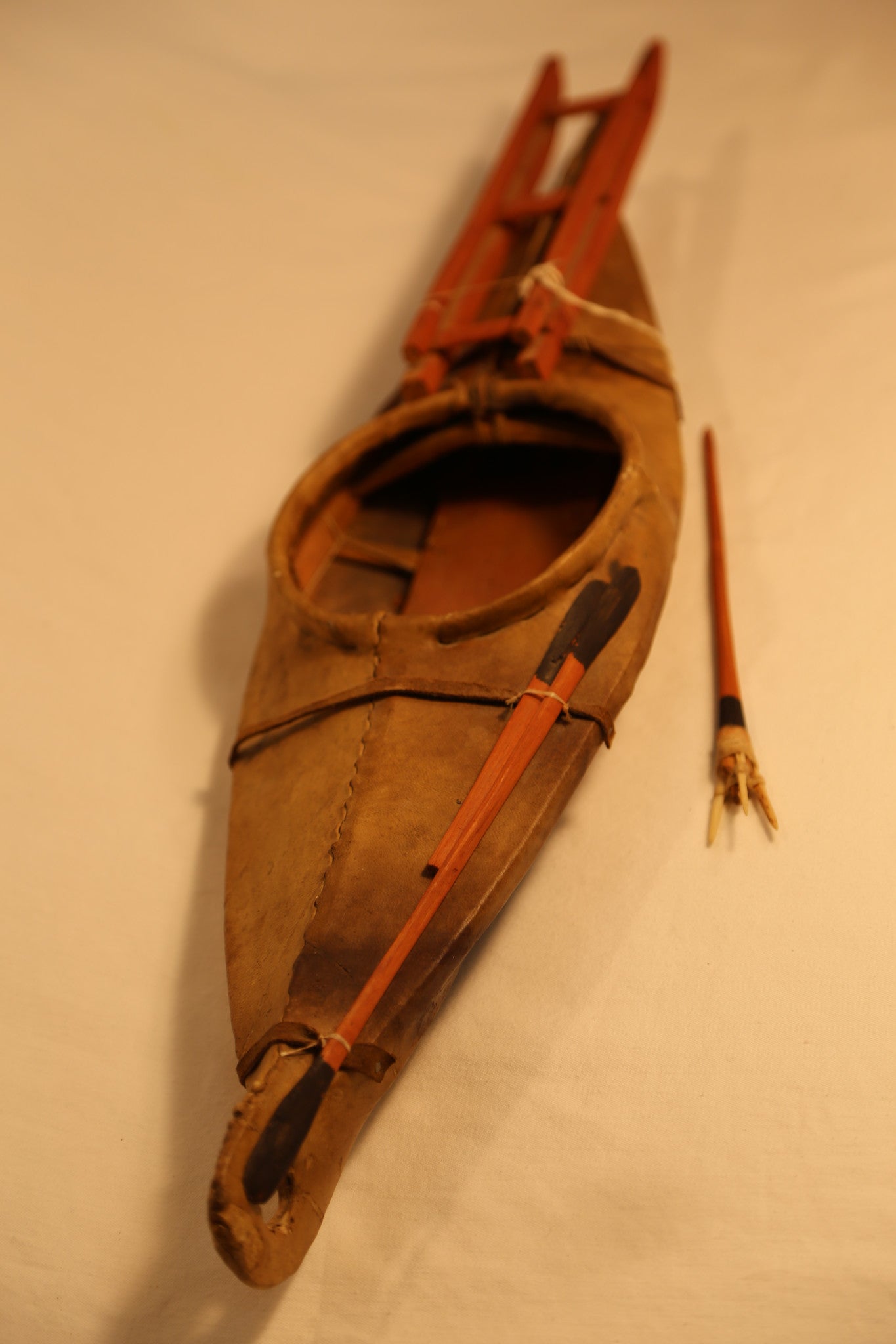 Inuit Kayak with Sled Model from 1960's | Langford Gallery